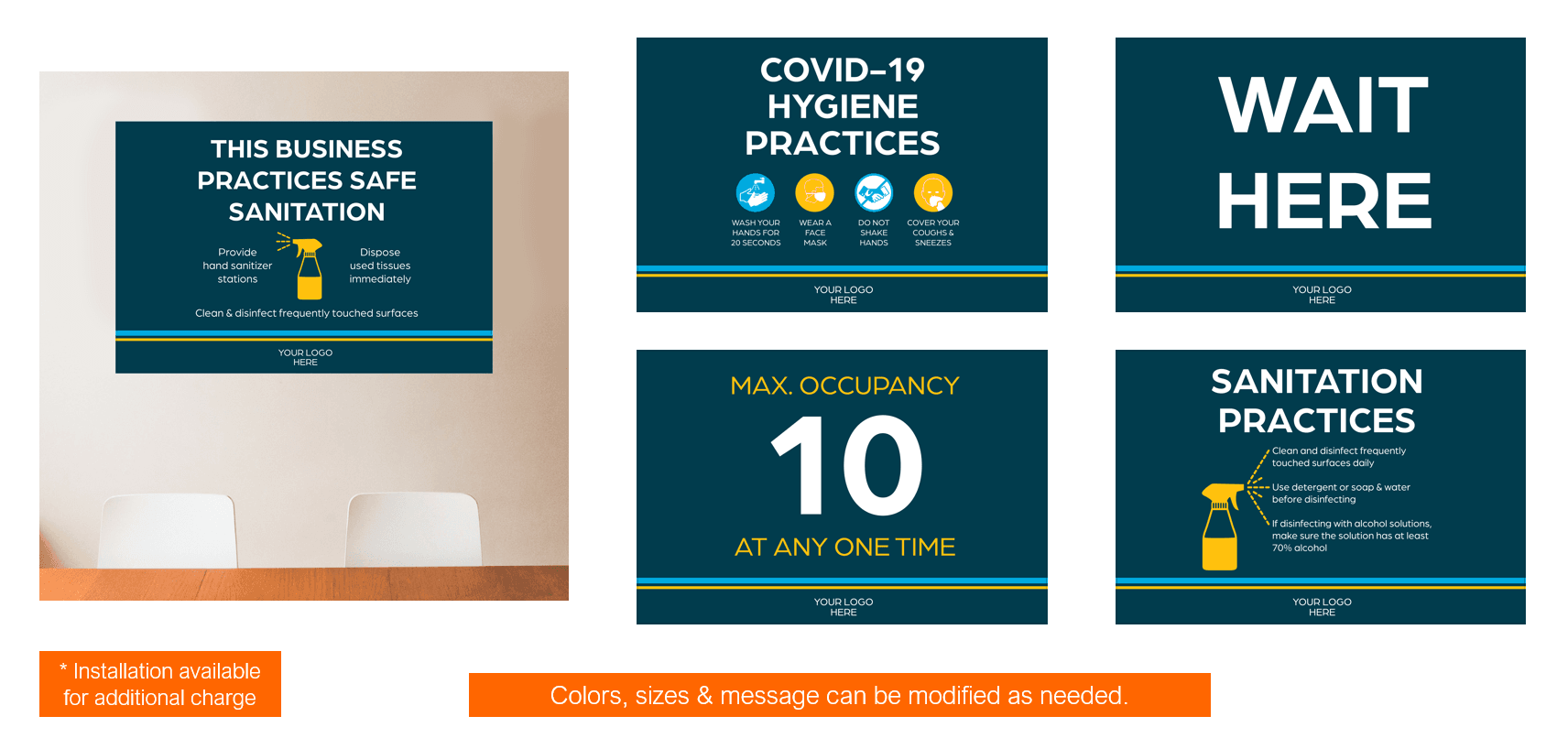 Health and Hygiene Signs | Signs By Tomorrow [centername]