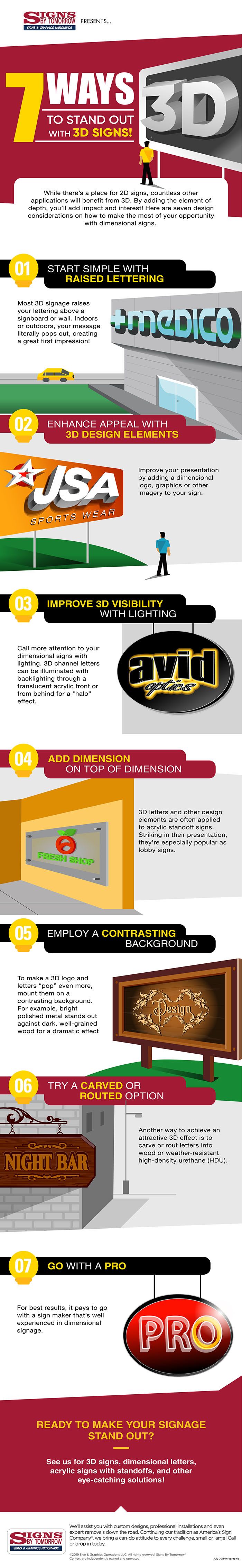 Infographic: 3D Signage - Increase and Impact your Audience
