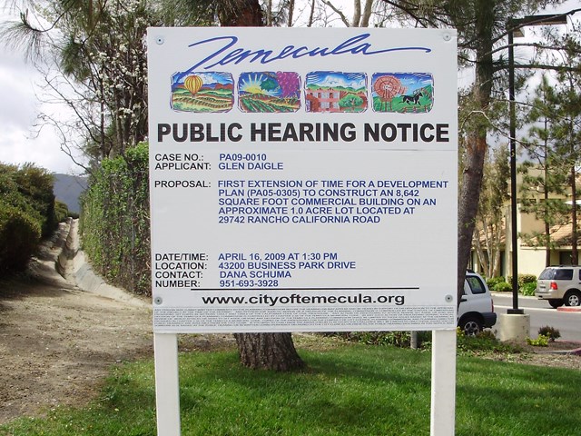 Public Hearing Signs | Signs By Tomorrow Temecula Murrieta