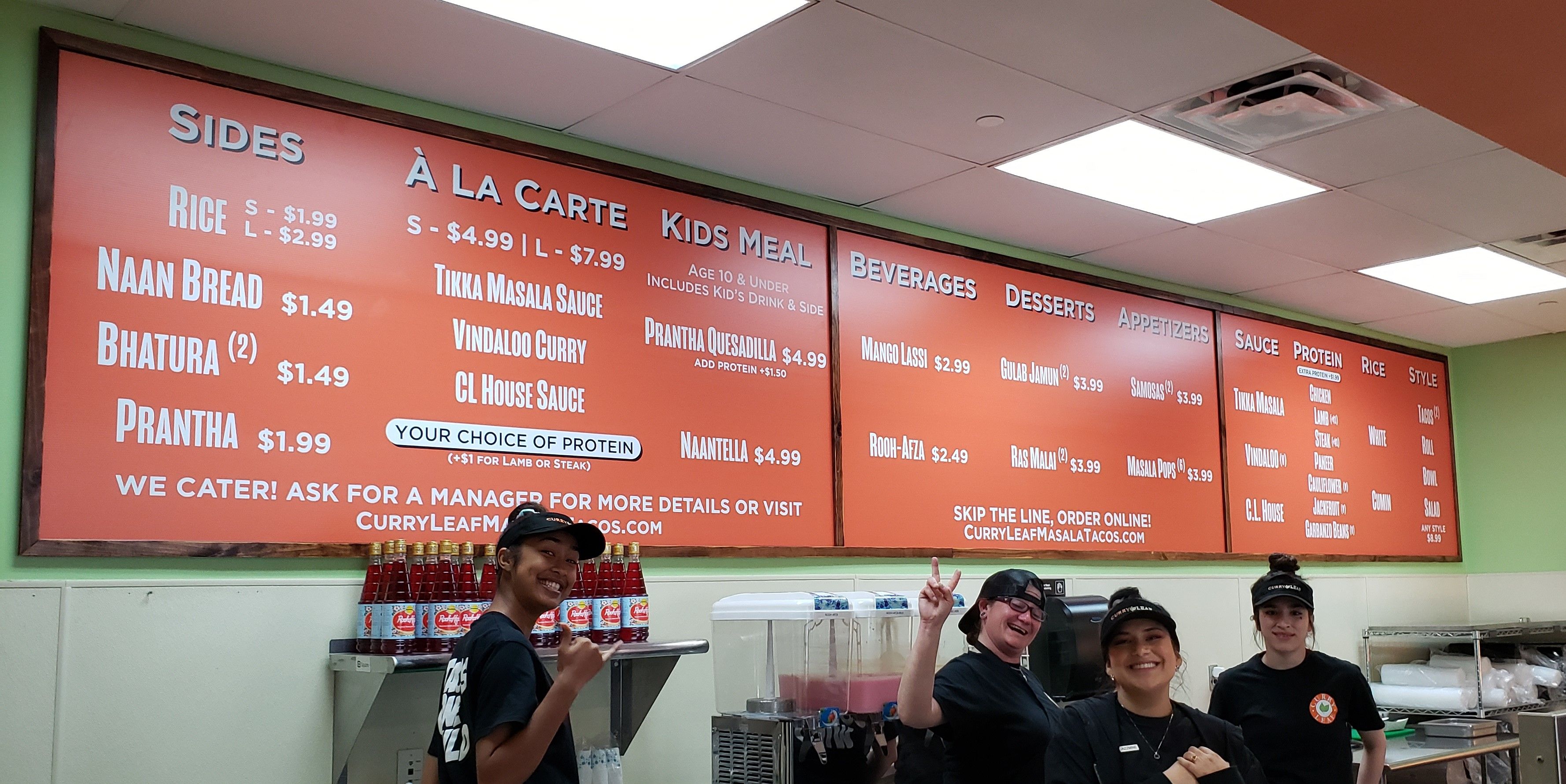 Menus and Point of Purchase Signs