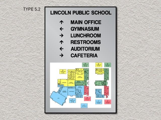 Informational wayfinding and directional signs do not require Braille